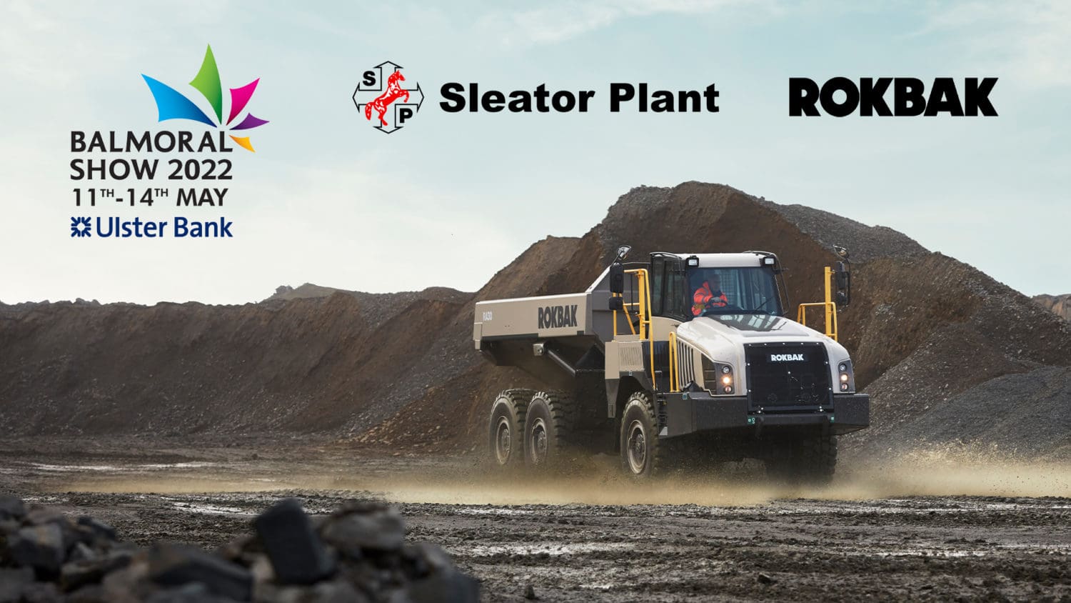 Rokbak RA30 on display at Balmoral Show 2022